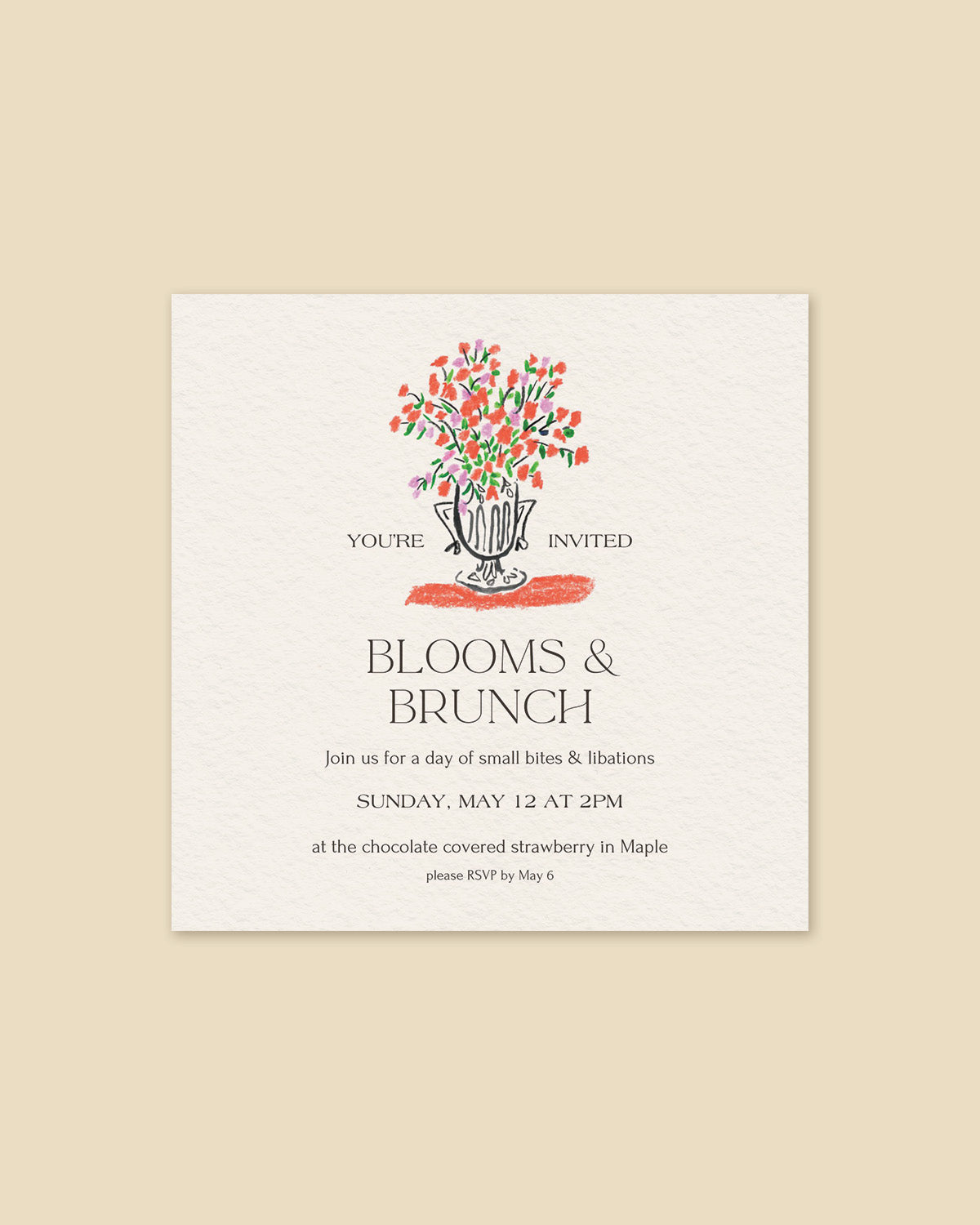 Friendly Floral Invitation Template – Phthalo Ruth