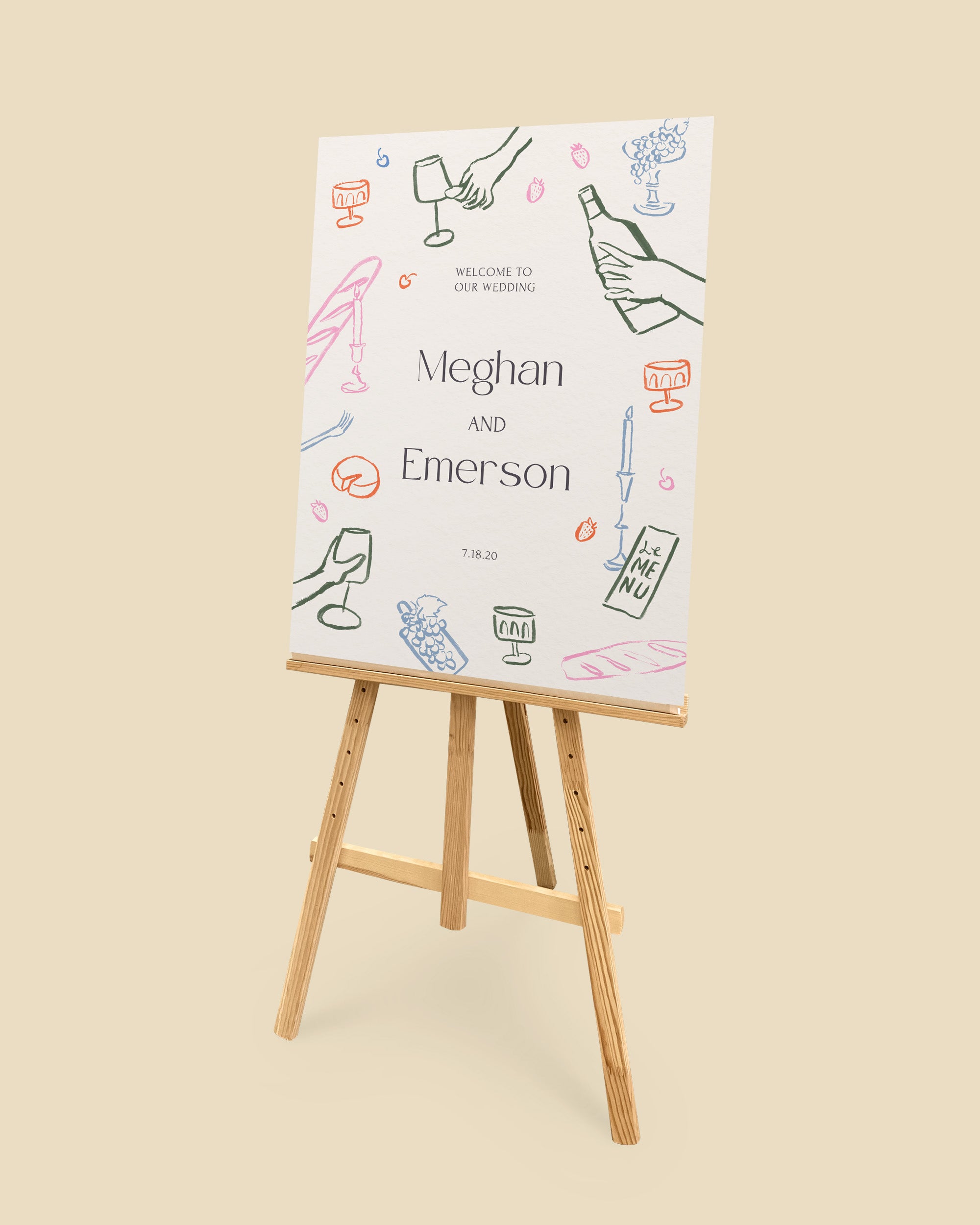 Dinner Party Welcome Sign Template – Phthalo Ruth